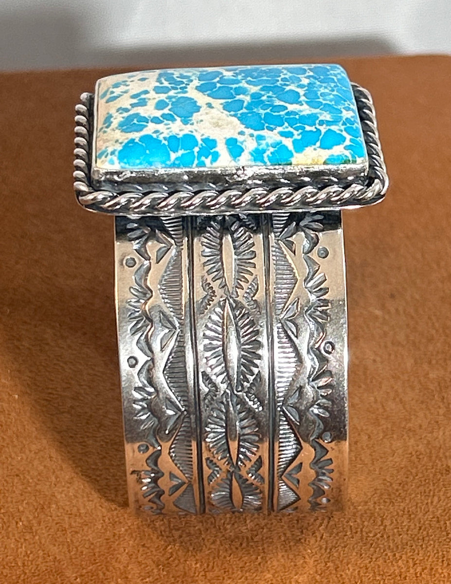 Cripple Creek Turquoise Cuff by Travis Teller – Ortega's on the Plaza ...